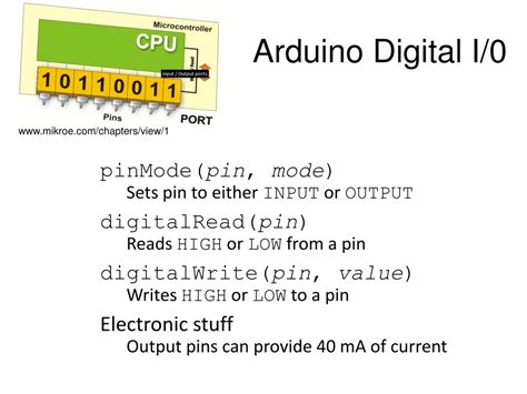 PPT Introduction To Arduino Digital And Analog I O Explained PowerPoint Presentation ID