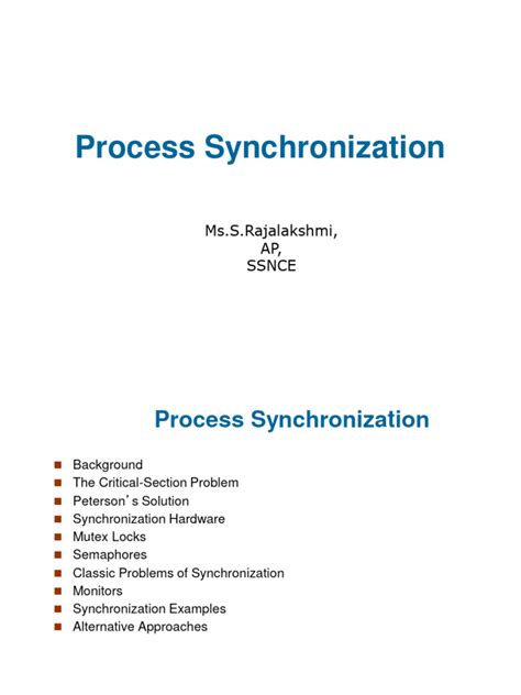 2 3 Process Sync Pdf Process Computing Software Development