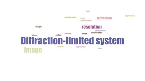 Diffraction Limited System Word Cloud An Stock Video Pond