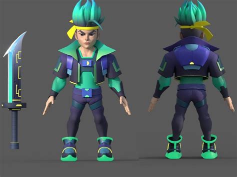 high quality 3d game character modeling upwork