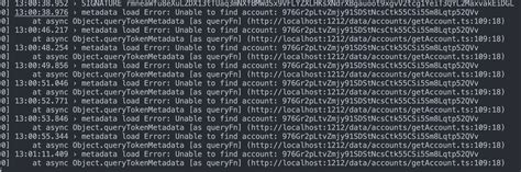 Object QueryTokenMetadata Metadata Load Error Unable To Find Account Issue