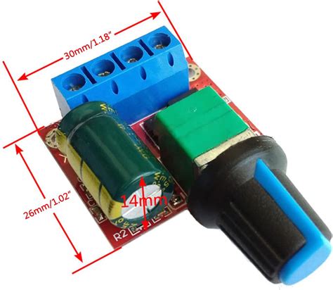 Buy Dc Motor Speed Controller Module 5a Pwm Max 90w Dc 4 5v 35v Speed Control Switch Led Dimmer