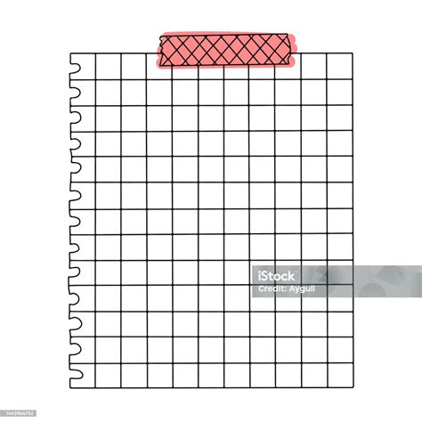 Doodle Handgezeichnete Notiz Notiz Oder Erinnerung Vektor Illustration