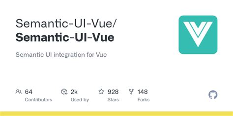 GitHub Semantic UI Vue Semantic UI Vue Semantic UI Integration For Vue