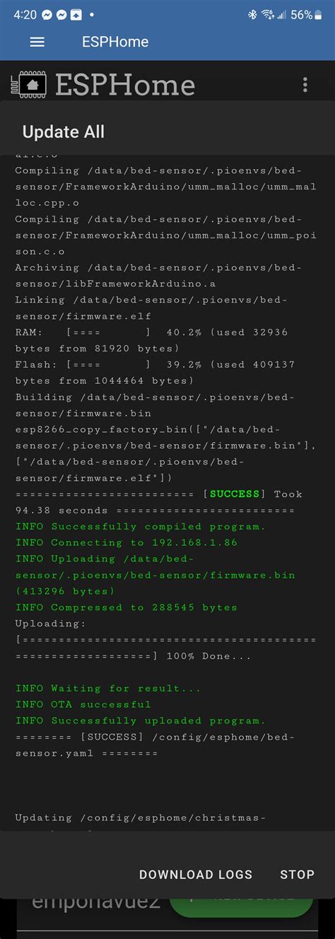 Update All Via Ha Companion App Fails To Complete All · Issue 4697 · Esphomeissues · Github