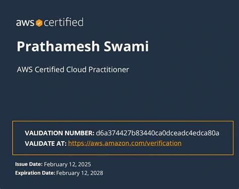 Prathamesh Swami On Linkedin Aws Cloudcomputing Certification