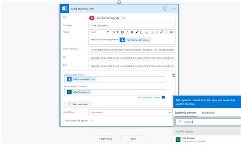 access files stored in dynamics 365 records via powerautomate