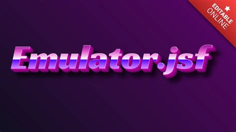 Emulatorjsf 1980 Vintage Retro 3d Text Effect Generator