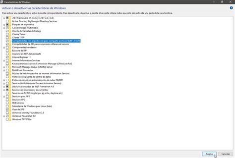 Windows 10 Activar Samba Para Conectar Recursos En Gnu Linux