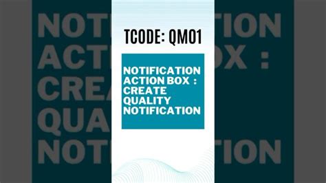 Suman J On Linkedin Notification Action Box Create Quality Notification Tcode Qm01…