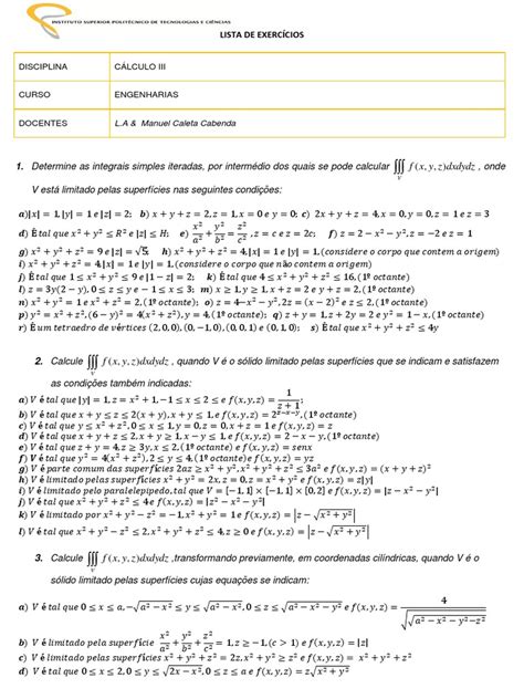 Integrais Triplas Pdf