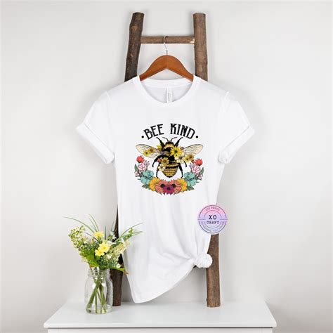 Dtf Bee Kind Flowers Xo Craft
