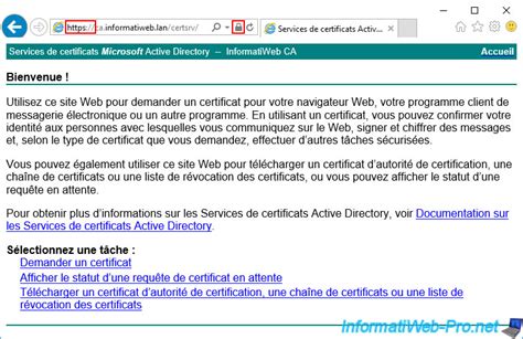Installer Linterface Web Dune Autorité De Certification Ca Sous Windows Server 2016