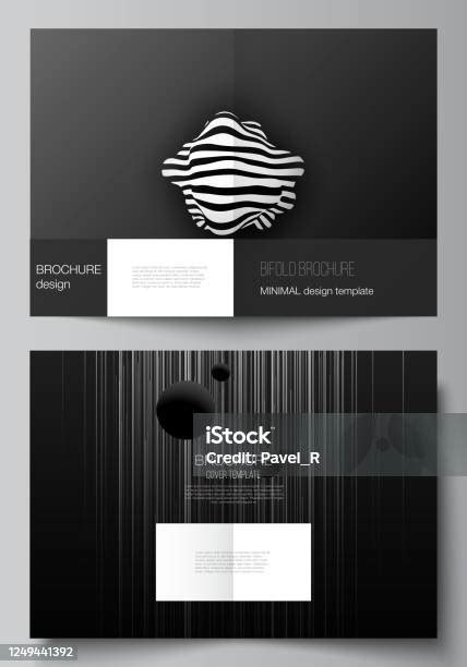 두 개의 A4 포맷 커버 모형 디자인 템플릿의 벡터 레이아웃은 이중 브로셔 전단지 잡지 커버 디자인 책 디자인 브로셔 커버를 위한 디자인 템플릿입니다 기술 과학 미래 배경