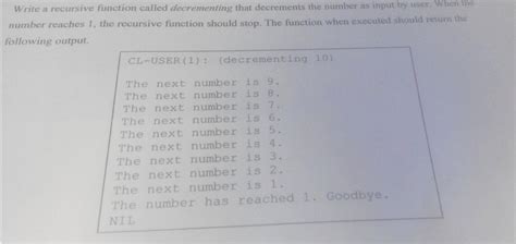 Lisp Wont Decrement The Value Given Stack Overflow