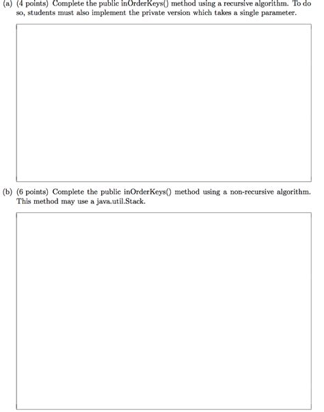 Solved Tree Software 6 Given The Following Java Code
