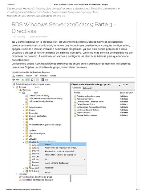 Rds Parte 3 Instalar Y Configurar Remote Desktop Services Windows