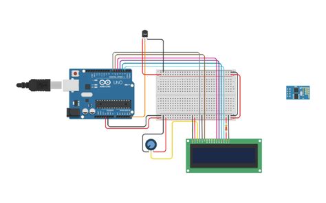 Circuit Design Sensor Suhu Tinkercad
