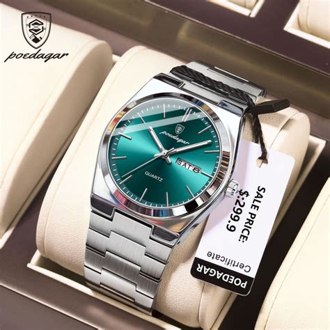 Poedagar Casual Watch For Mens Original Luxury Sport Waterproof