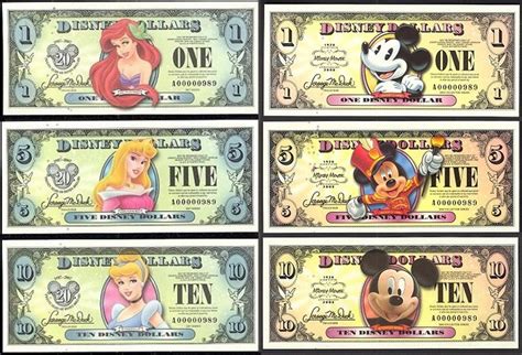 Disney Dollars Disney Money Disney Printables Disney World