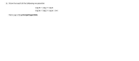Solved Show That Each Of The Following Are Possible Log Chegg Com
