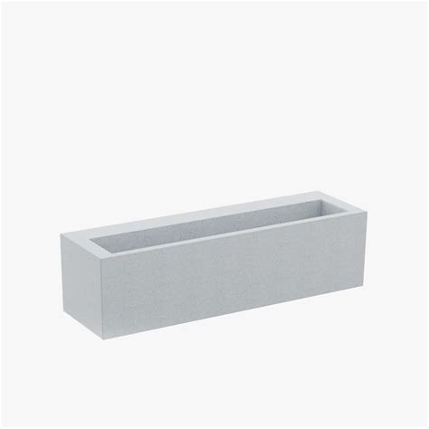 Zachary A Design Terrace 68 Rectangular Trough Planter