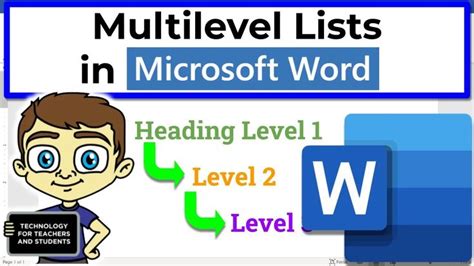 Mastering Multilevel Lists In Microsoft Word Multilevel Lists Are An