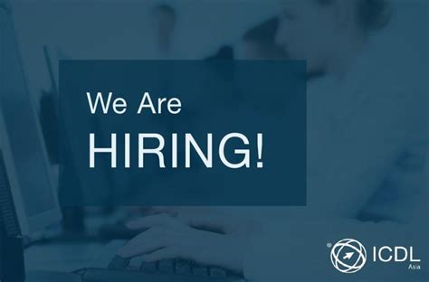 Icdl Asia On Linkedin [hiring] Icdl Asia Is Expanding Our Team And We Are Hiring
