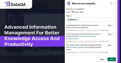 dataqa on linkedin dataqa knowledgebase slackintegration
