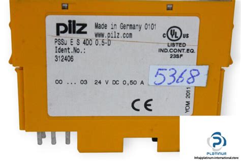 Pilz Pssu E S 4do 05 D Electronic Module Platinum International