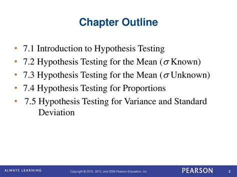 Chapter 7 Hypothesis Testing With One Sample Ppt Download