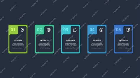 Premium Vector Rectangles Infographic Business Data Visualization