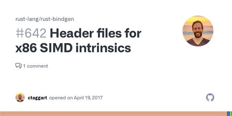 Header Files For X86 Simd Intrinsics · Issue 642 · Rust Langrust
