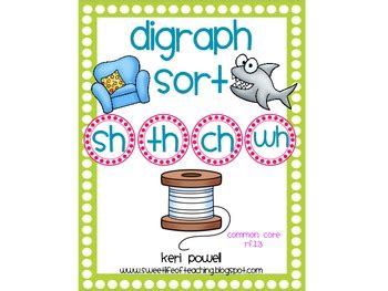 Digraph Word Work Pack By The Sweet Life Of Teaching TpT