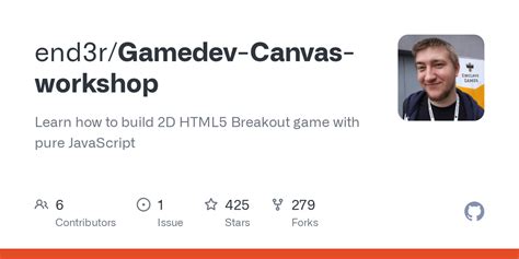 github end3r gamedev canvas workshop learn how to build 2d html5
