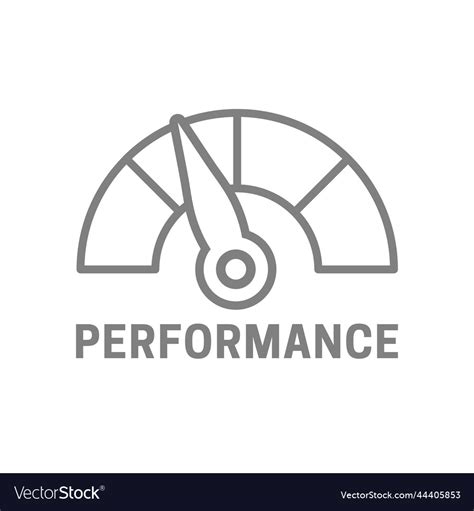 Performance Scale Measure Speedometer Icon Vector Image