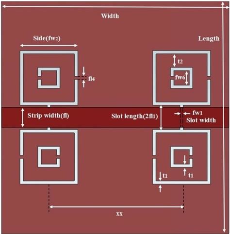 Proposed Double Csrr Db Dgs Bandstop Filter Schematic View Download Scientific Diagram