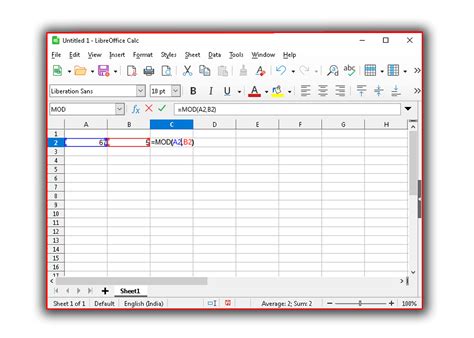 Libre Office Calc Formulas