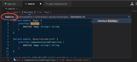 UseNuxtApp Type Checking Issue Vuejs Language Tools GitHub