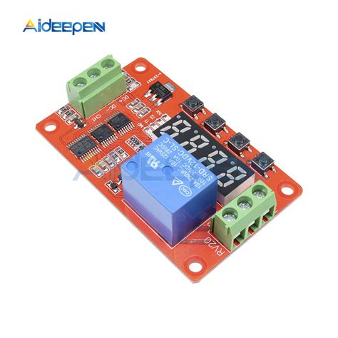 12v dc multifunction self lock auto lock relay plc cycle delay time ti