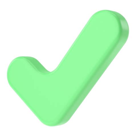 Premium Photo 3d Check Mark Sign Checkbox 3d Illustration