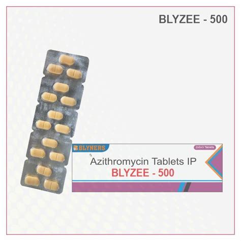 Azithromycin Tablets 500 Mg Broad Spectrum Antibiotic For Effective Infection Treatment At