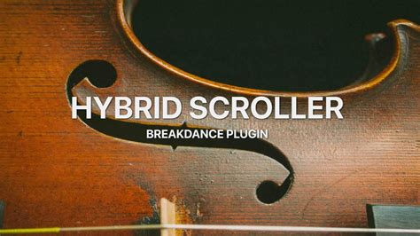 Breakdance Element Plugin For Hybrid Scrolling YouTube