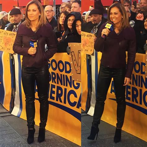 Pin By Rose Paul On Fashion Ginger Zee Faux Leather Pants Fashion