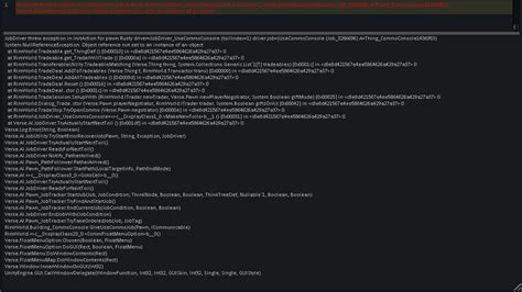 Bug NullReferenceException Using Comms Console Issue CombatExtended Continued