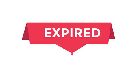 expired button web banner templates vector illustration 26393655