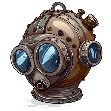 Premium Vector Diving Helmet