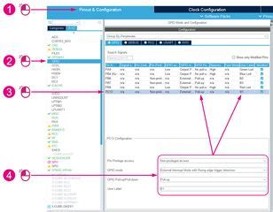 File Connectivity WBA CMX Pinout Buttons Configuration Stm32mcu