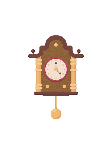 Premium Vector Vintage Alarm Clock Icon Flat Design Style