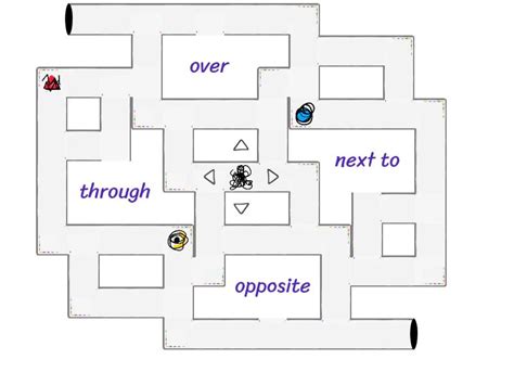 prepositions maze chase